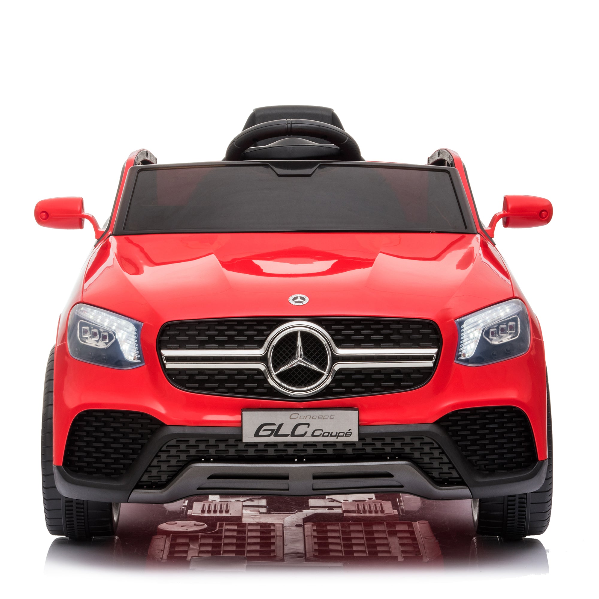 Licensed Mercedes-Benz Coupe GLC 12V Kids Ride On Car Leather Seat Rub ...
