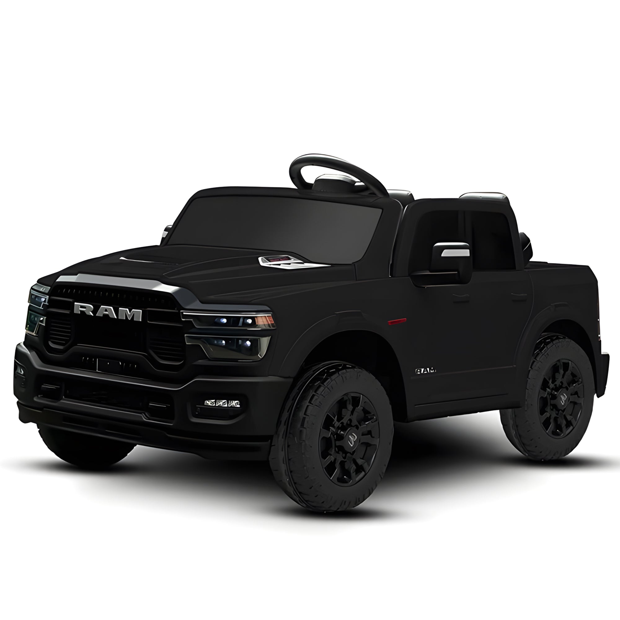 Licensed Dodge Ram 24V Two Seater Kids Ride On Car Leather Seat Rubber ...